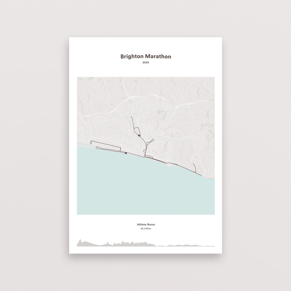 Brighton Marathon 2024 Map Print – RunningMaps