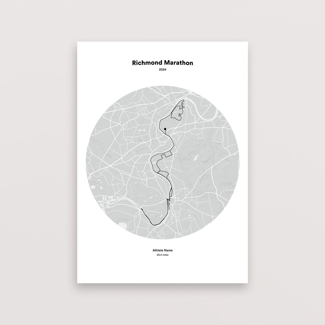 Richmond Marathon 2024 Map Print – RunningMaps